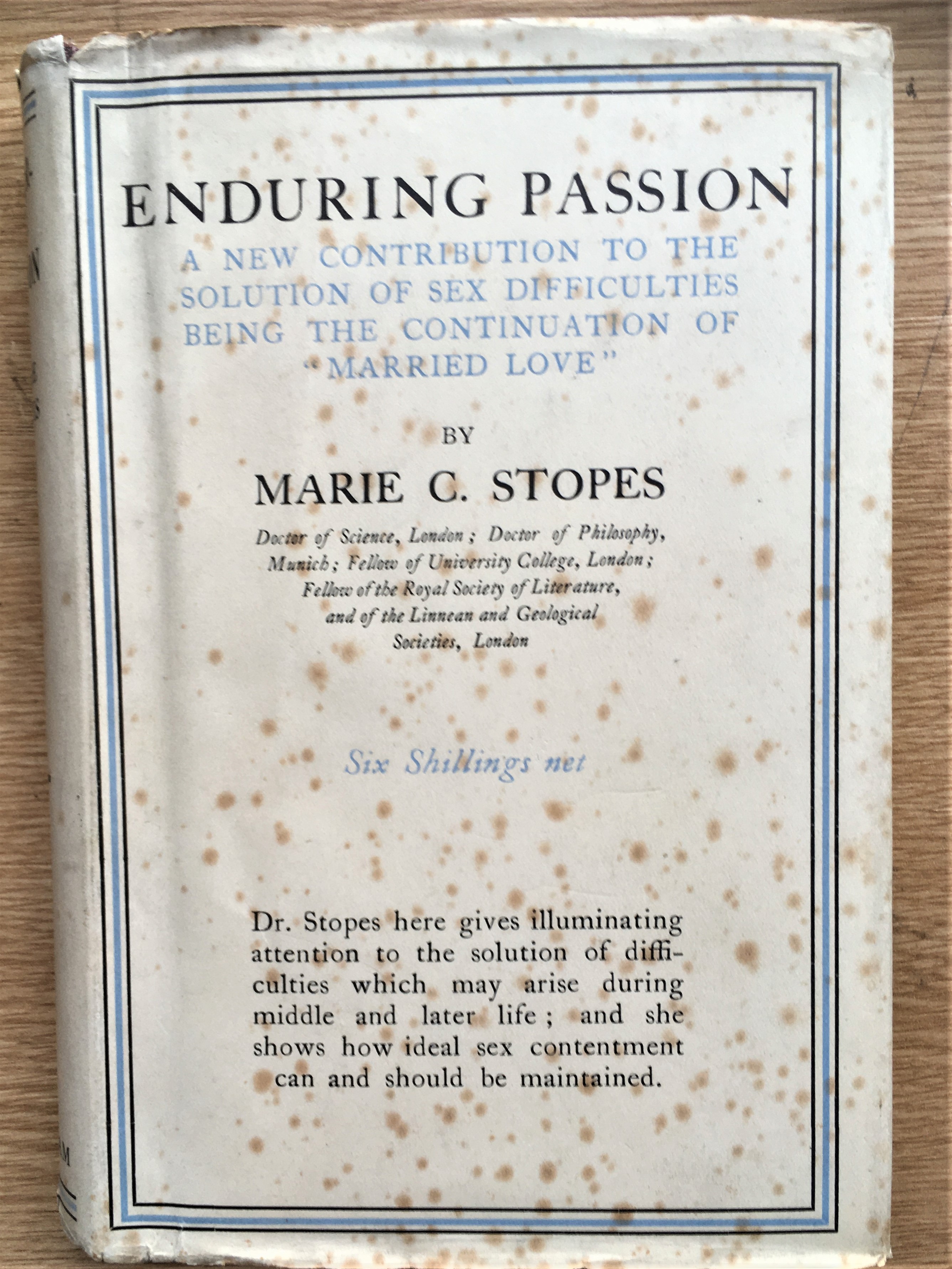 ENDURING PASSION Further New Contributions to the Solution of Sex ...