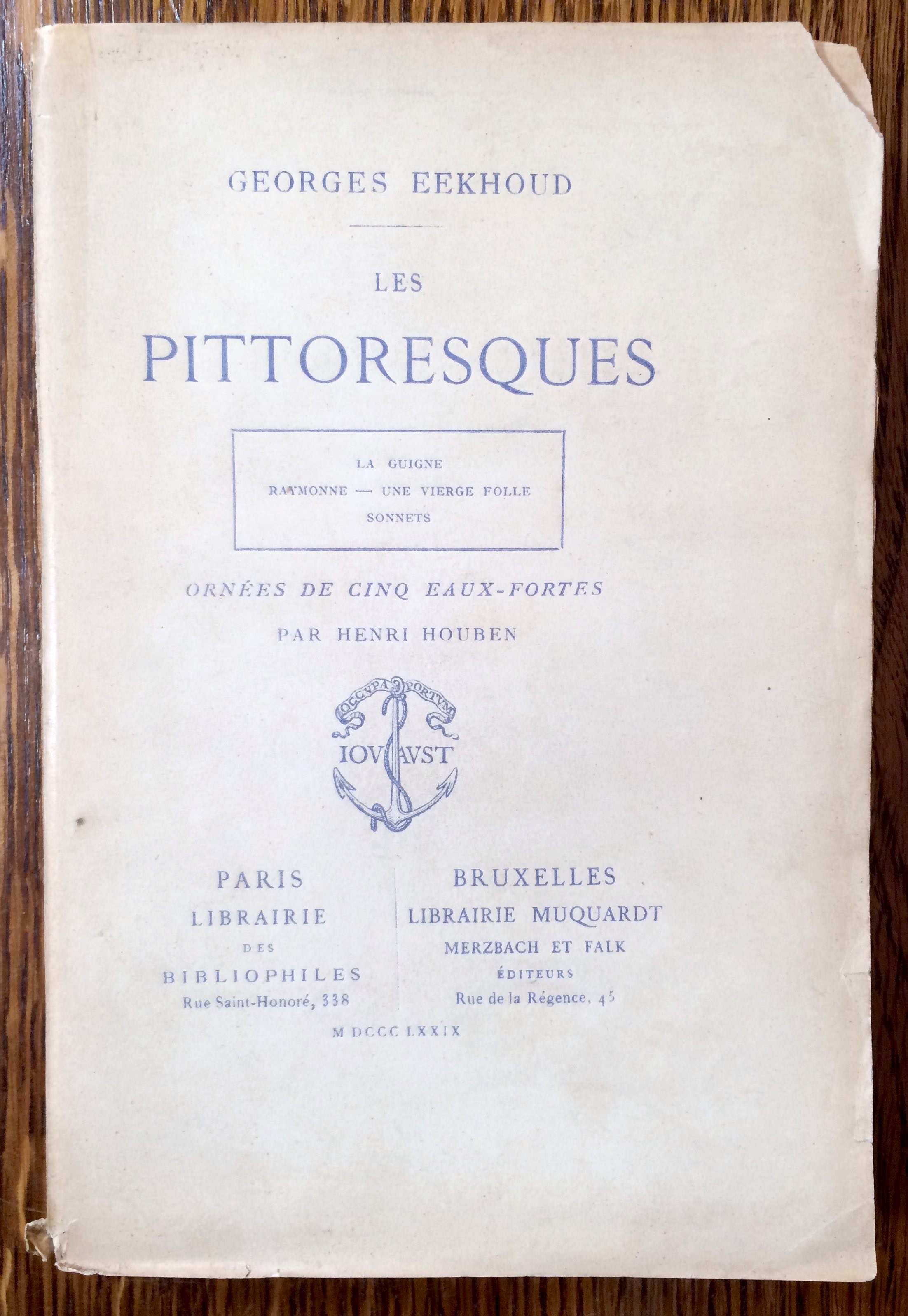 Les Pittoresques. La Guigne - Raymonne - Une vierge folle - Sonnets ...