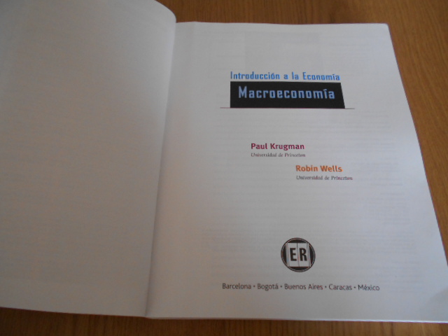 Introducción a la Economía. Macroeconomía .INCLUYE CD by Krugman, Paul ...