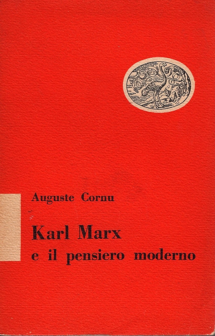 Karl Marx e il pensiero moderno by Cornu Auguste: (1949) | Gilibert ...
