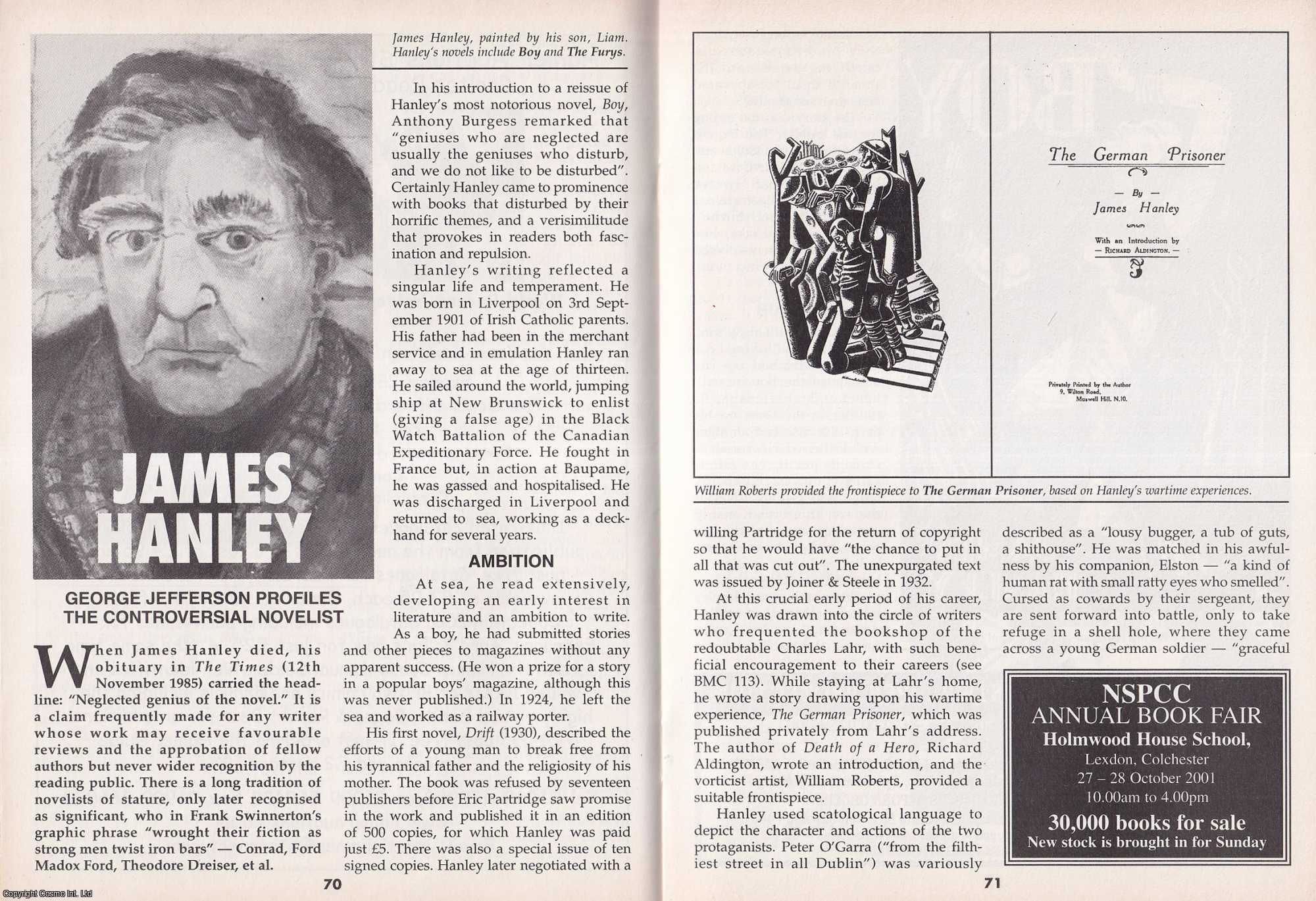 James Hanley : Controversial Novelist. This is an original article ...