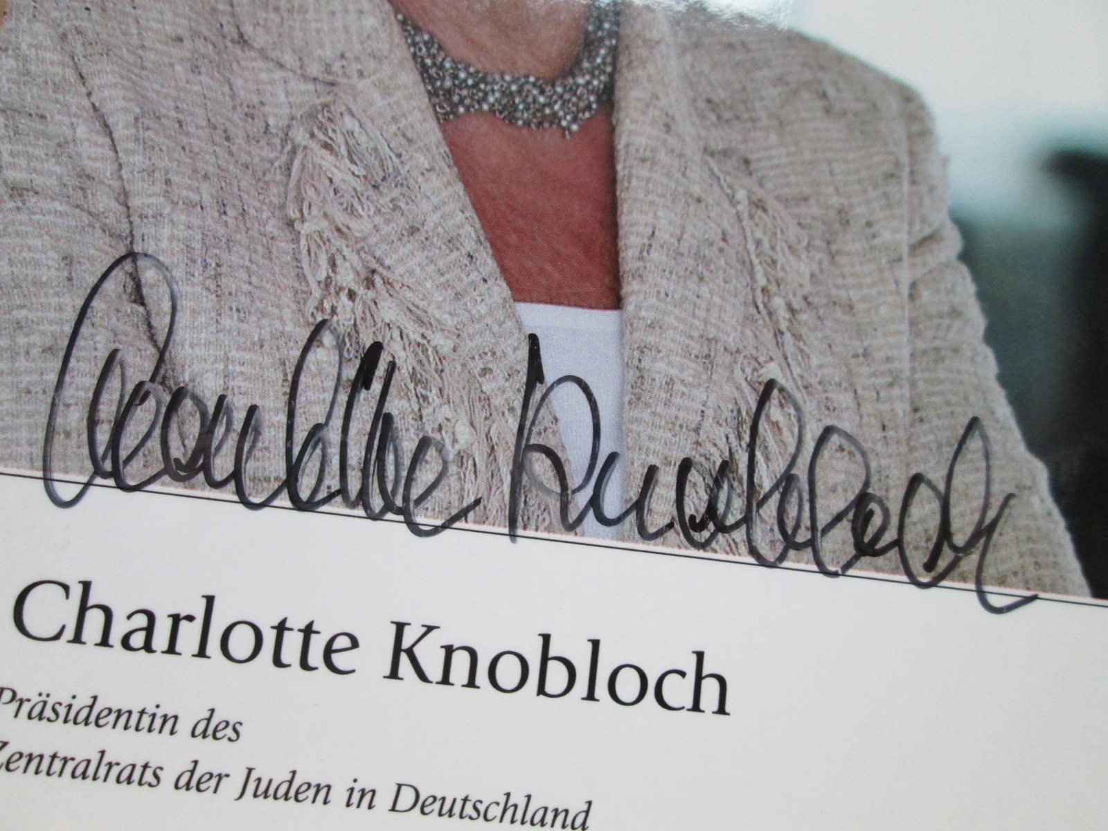 Original Autogramm Charlotte Knobloch Präsidentin Zentralrat der Juden ...