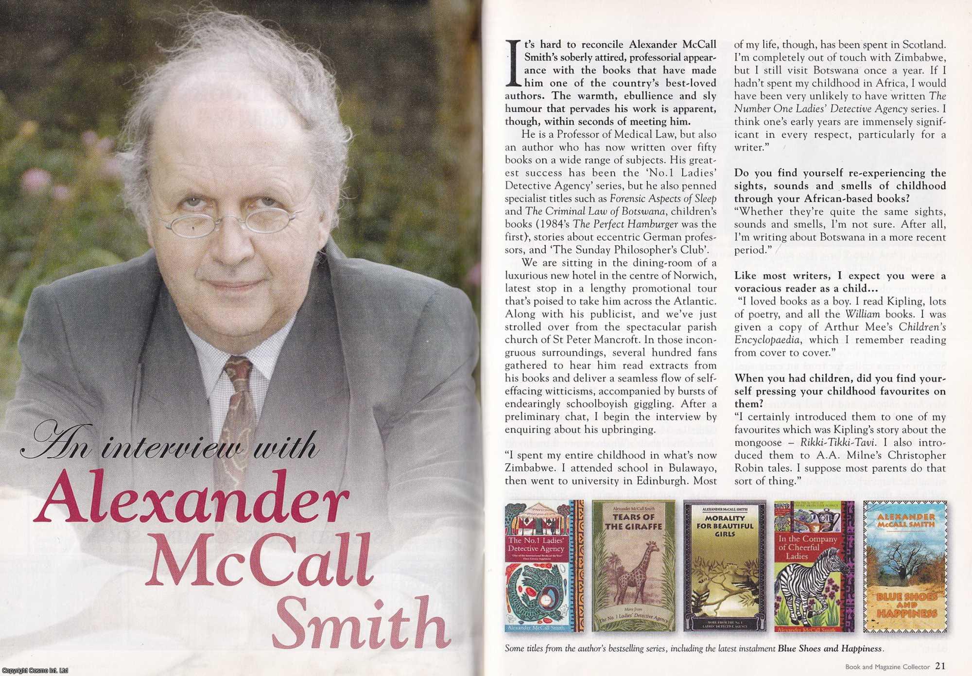 Alexander McCall Smith : An Interview. This is an original article ...