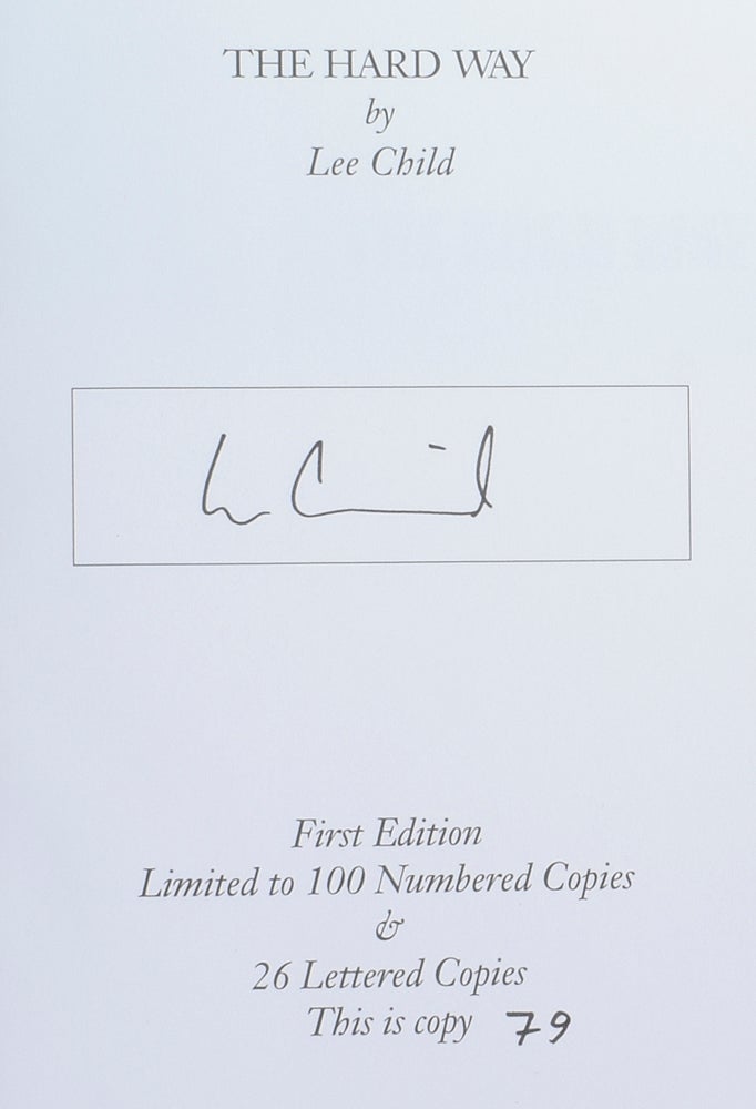 The Hard Way. A Jack Reacher Novel by CHILD, Lee [pseudonym of GRANT ...