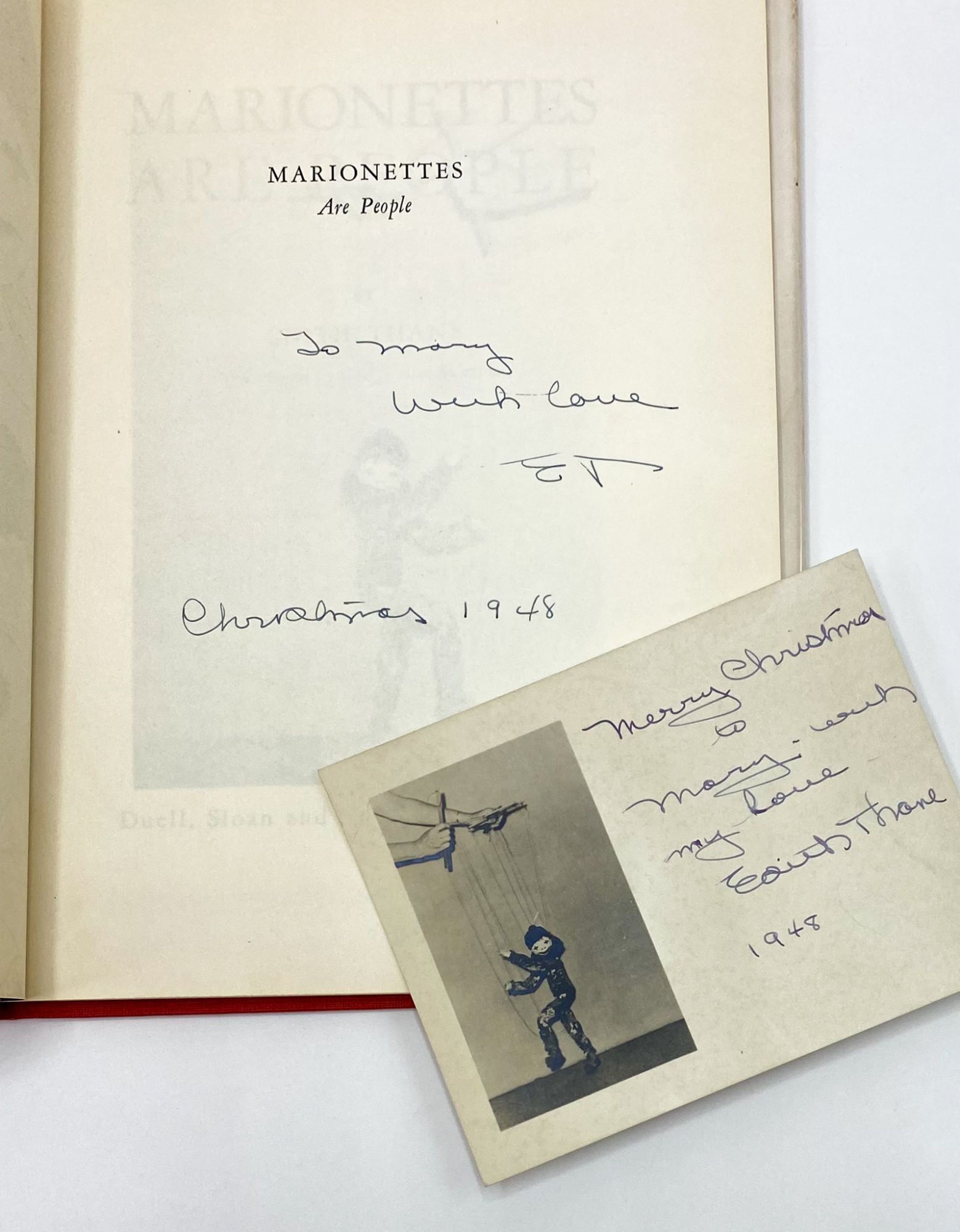 MARIONETTES ARE PEOPLE by Thane, Edith; Swanson, George Alan: Fine in ...