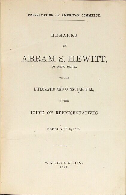 Octavo volume of 25 pamphlets on commerce, labor, tariffs, and trade ...