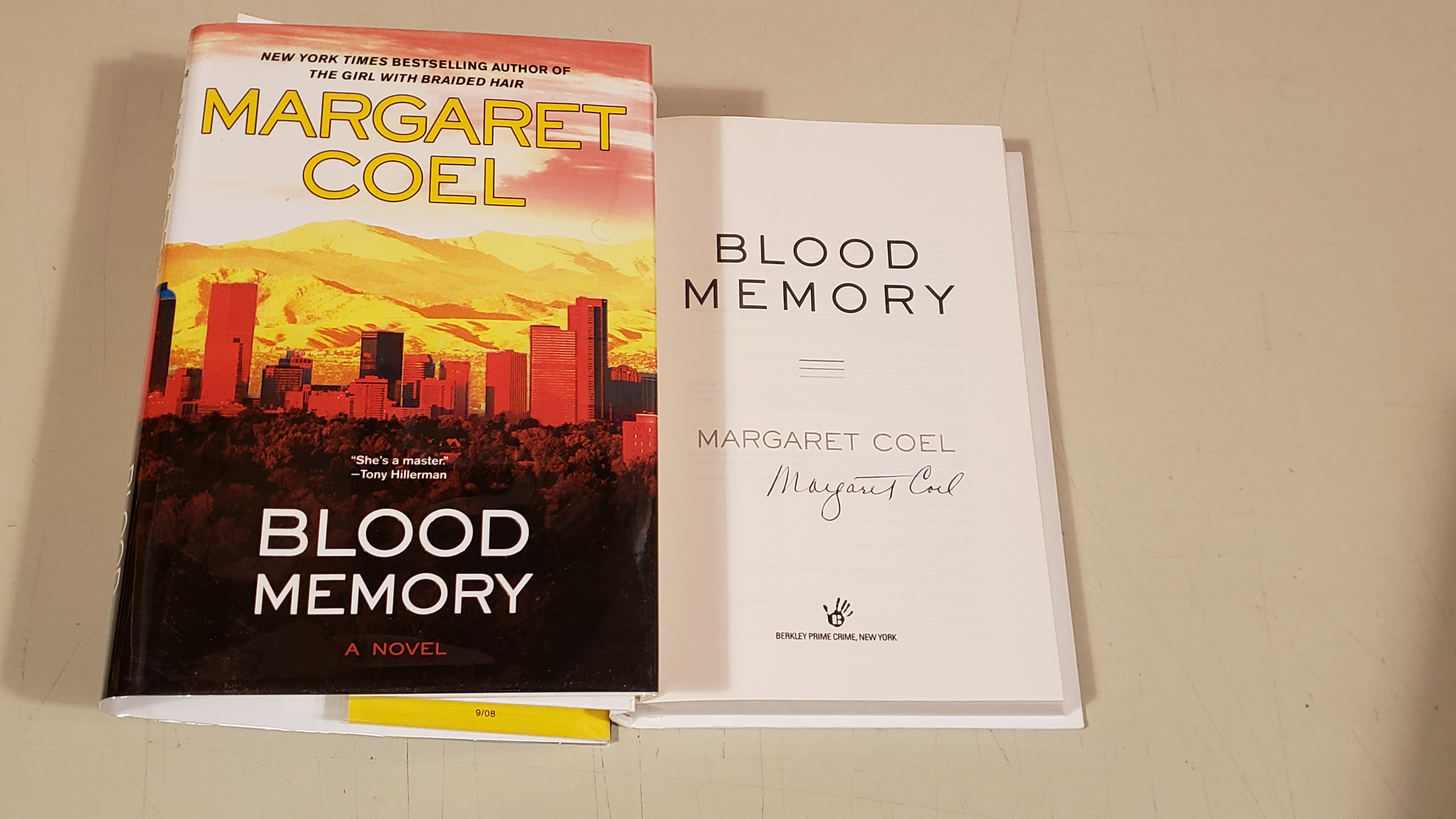 Blood Memory : Signed by Coel, Margaret: Fine Hardcover (2008) 1ST ...