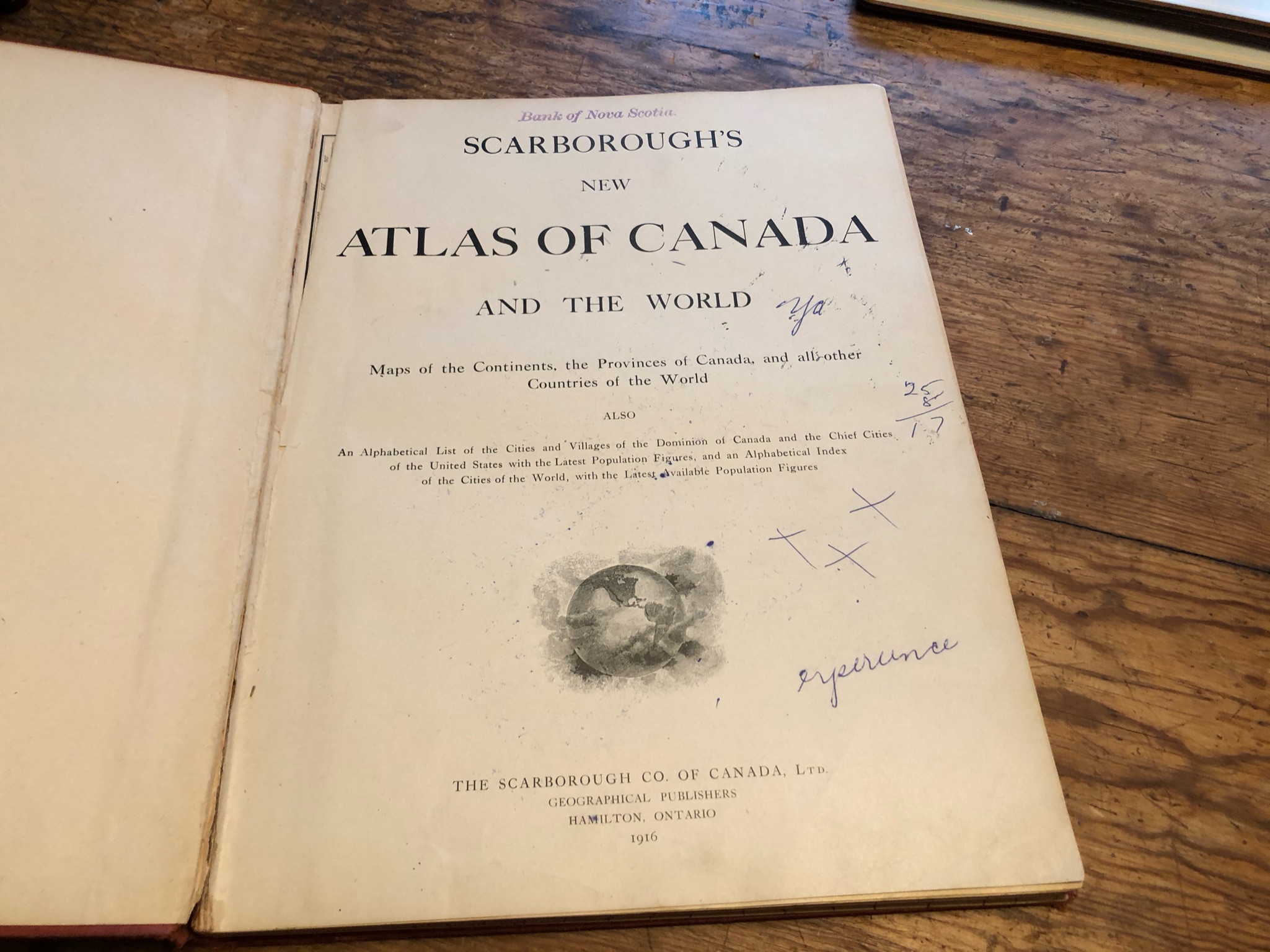The Scarborough's New Atlas of Canada and the world by various: Good ...