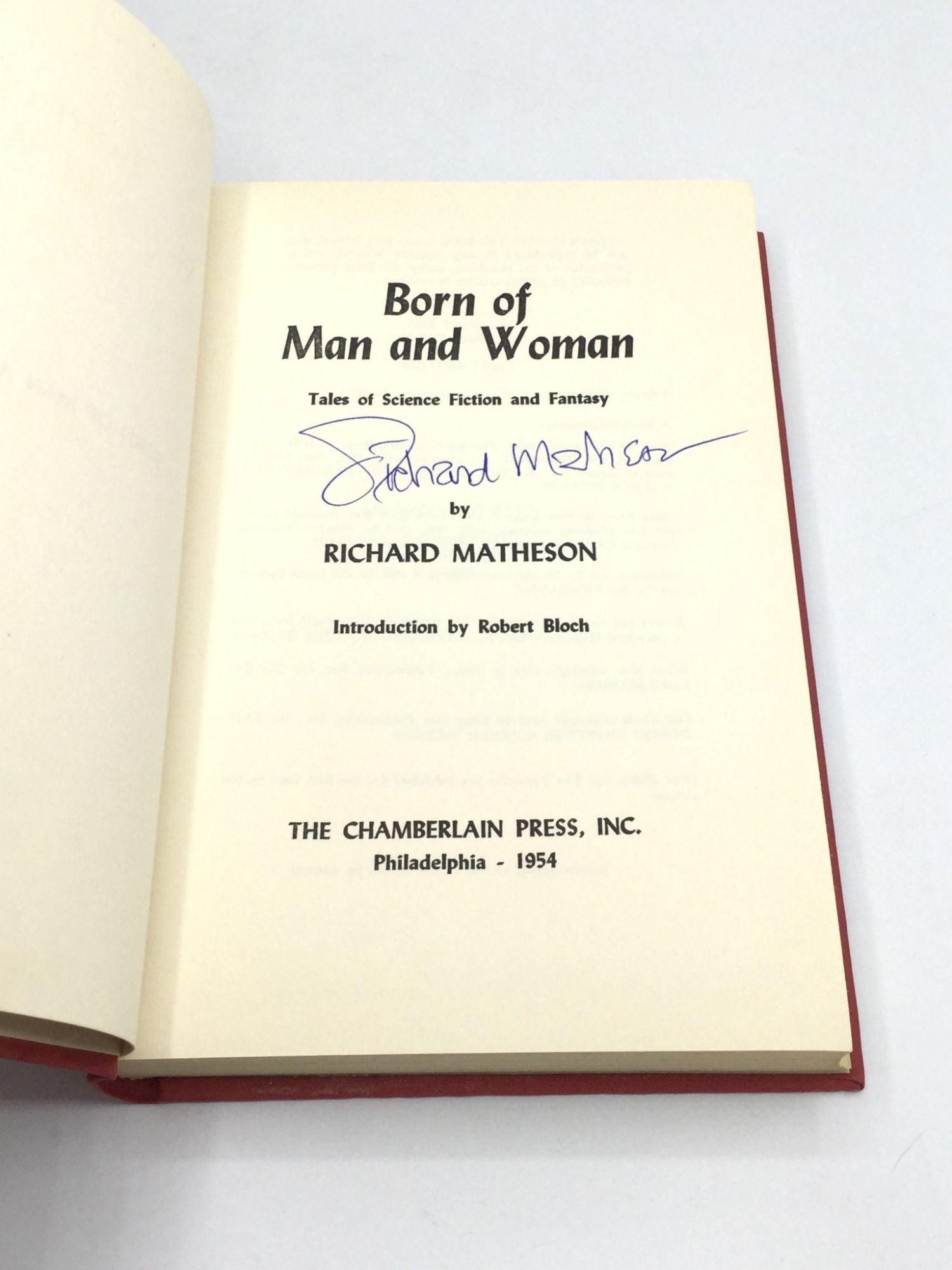 BORN OF MAN AND WOMAN: Tales of Science Fiction and Fantasy by Matheson ...