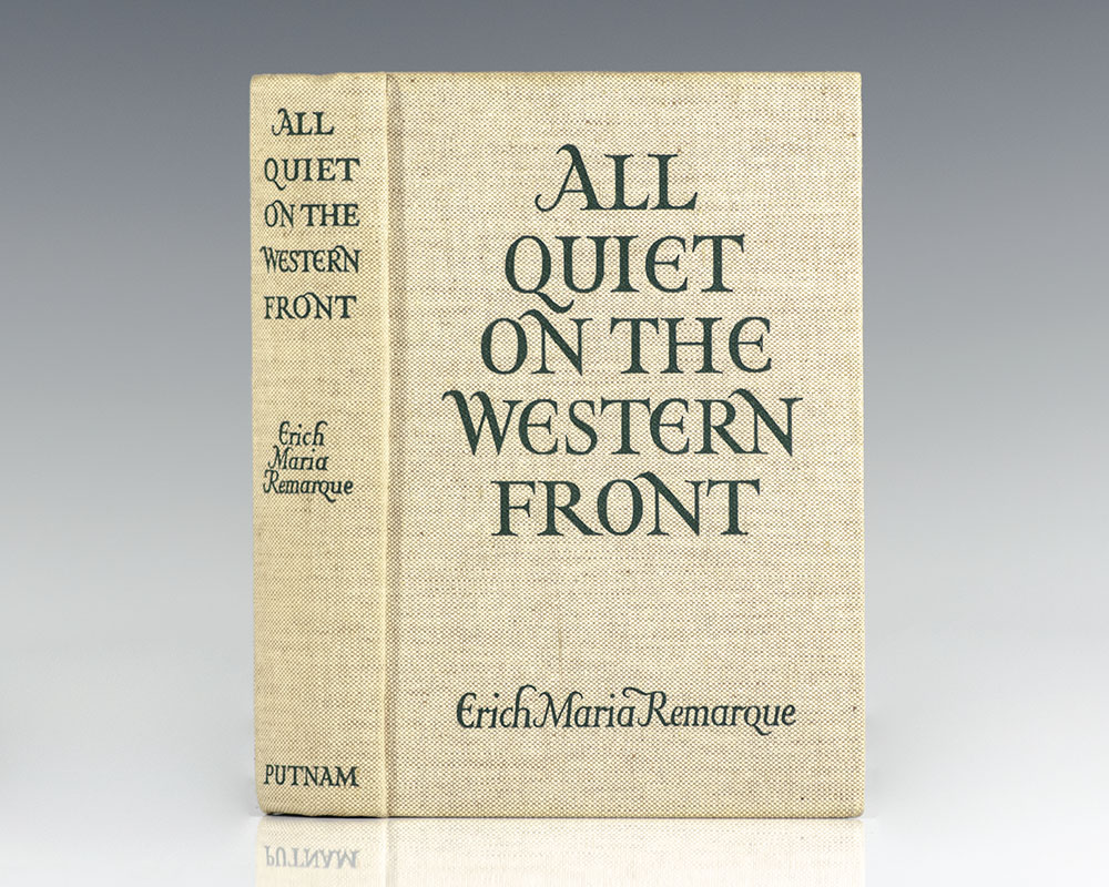 All Quiet On The Western Front. by Remarque, Erich Maria: (1929 ...