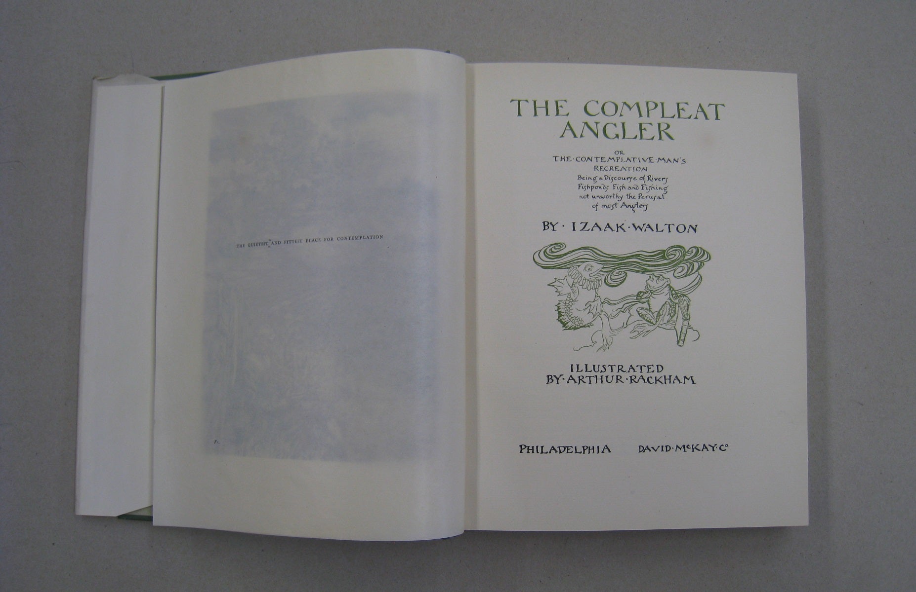 The Compleat Angler by [ARTHUR RACKHAM]. Izaak Walton: Hardcover (1931 ...