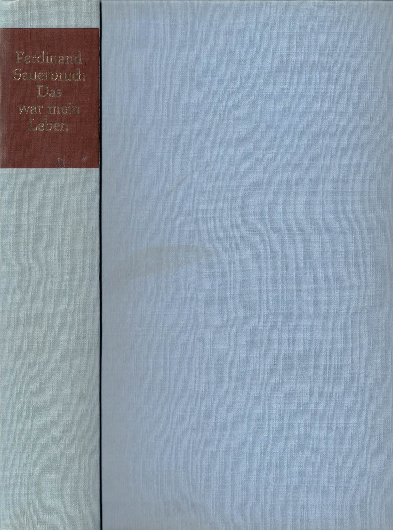 ferdinand sauerbruch - ZVAB