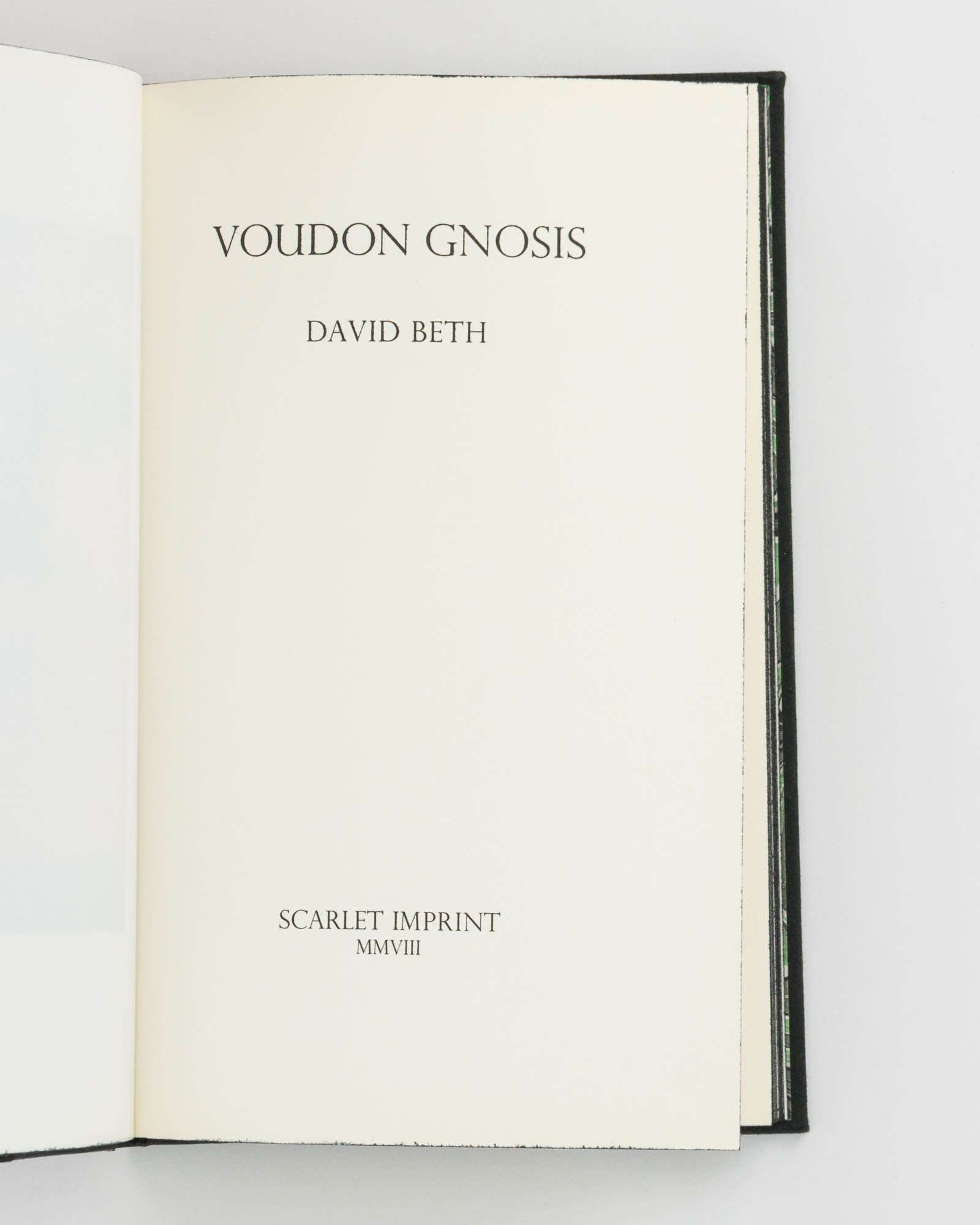 Voudon Gnosis by BETH, David: Very Good Hardcover (2008) First Edition ...
