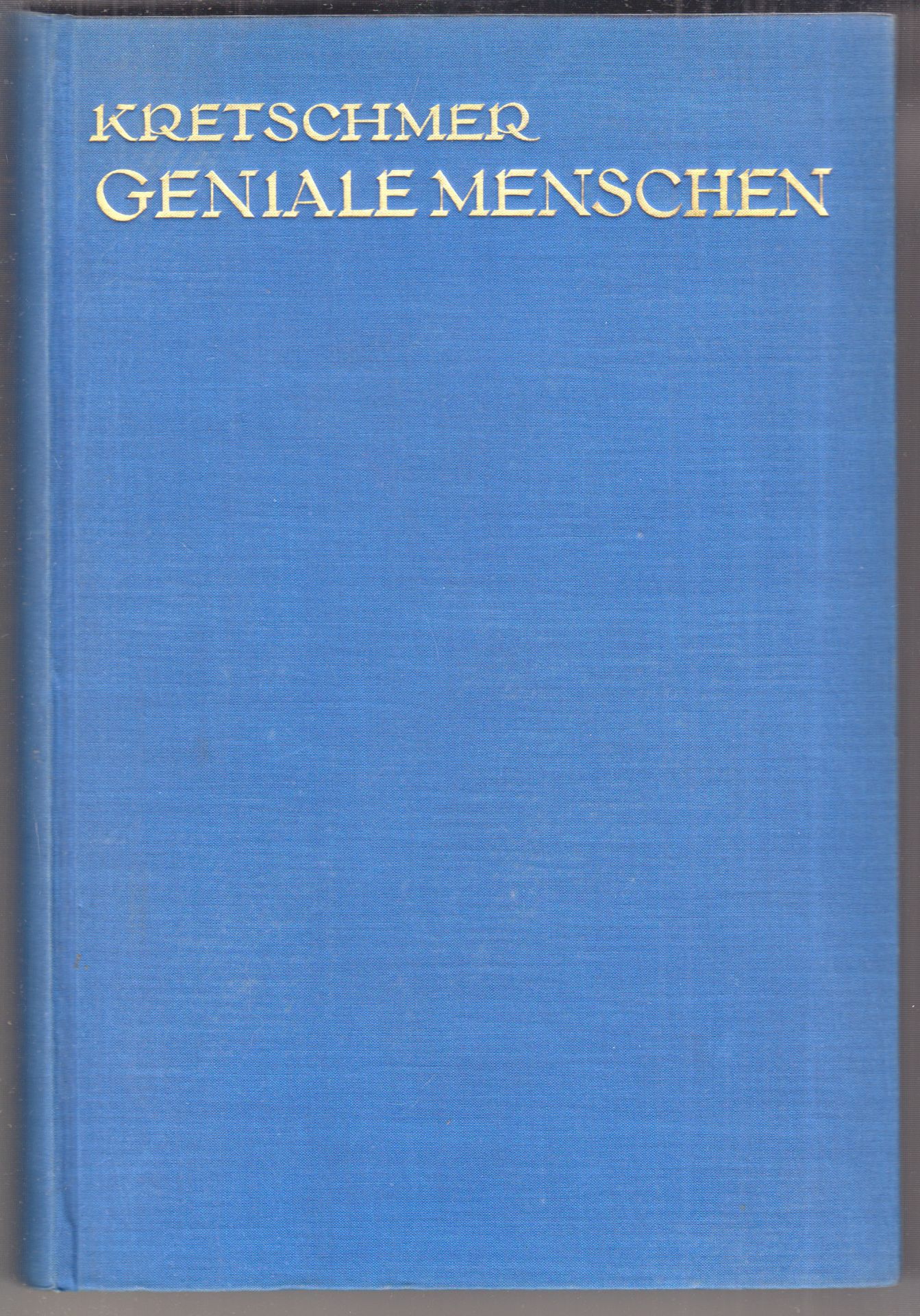 geniale menschen von ernst kretschmer - ZVAB