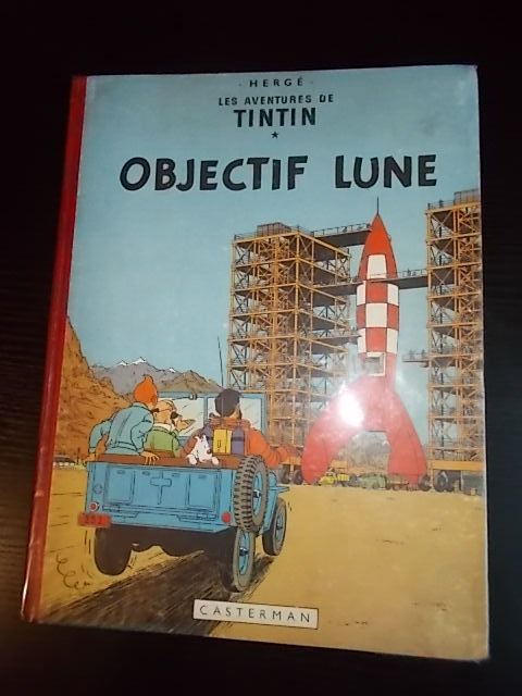 Objectif Lune,édition originale by HERGE:: (1953) Comic | Bibliofolie