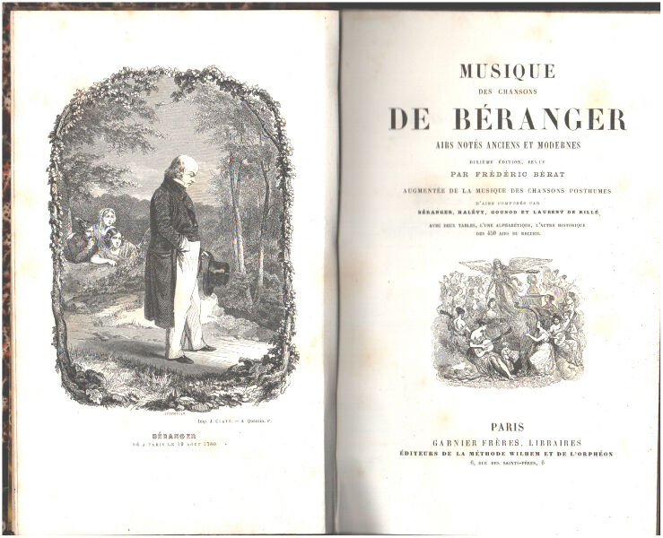 Musique des chansons de Béranger. Airs notés anciens et modernes ...