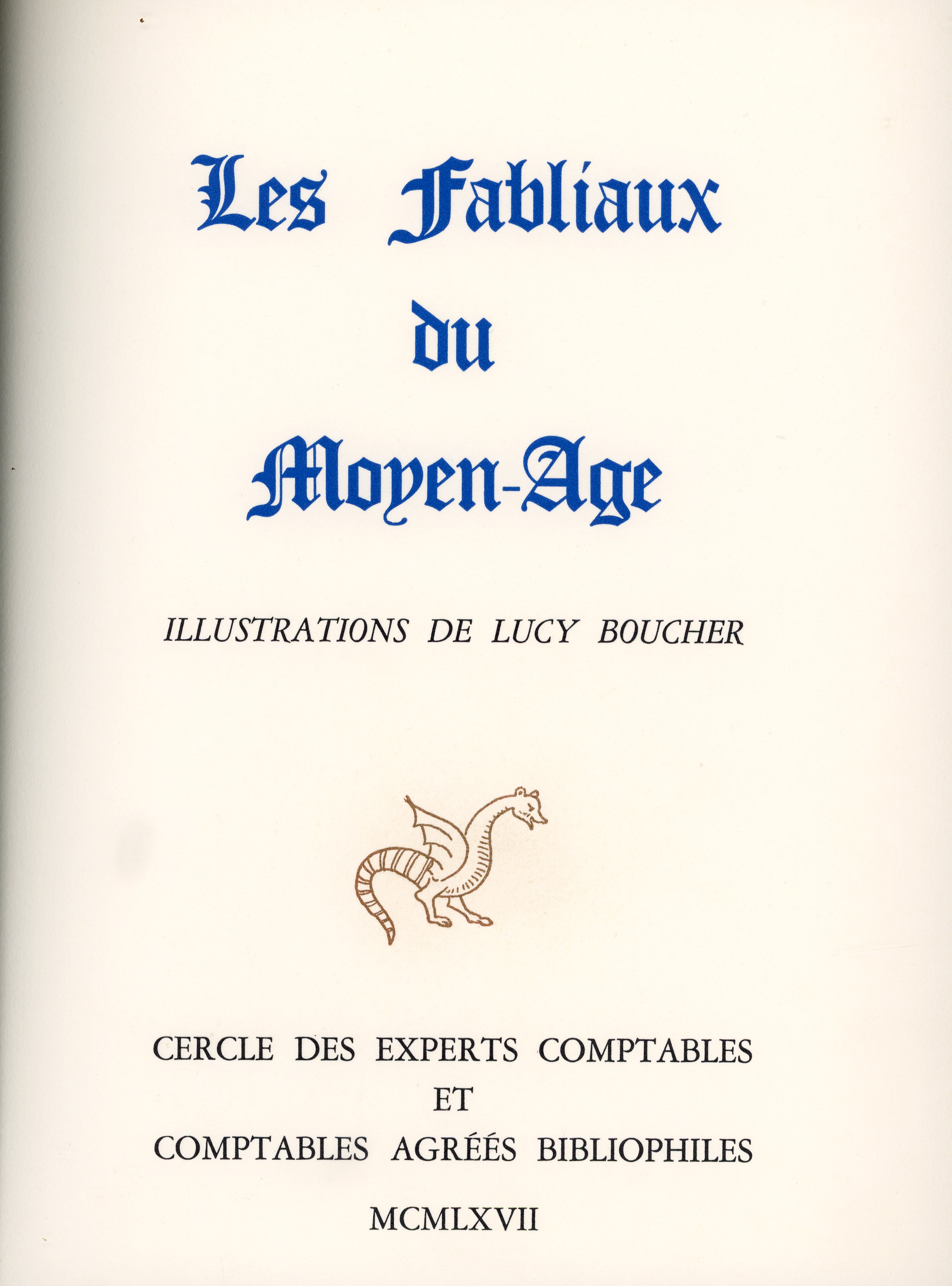 Les Fabliaux du Moyen-Age - Adaptation de Guy Cantin 2 volumes by Cantin (Guy) adaptation ...