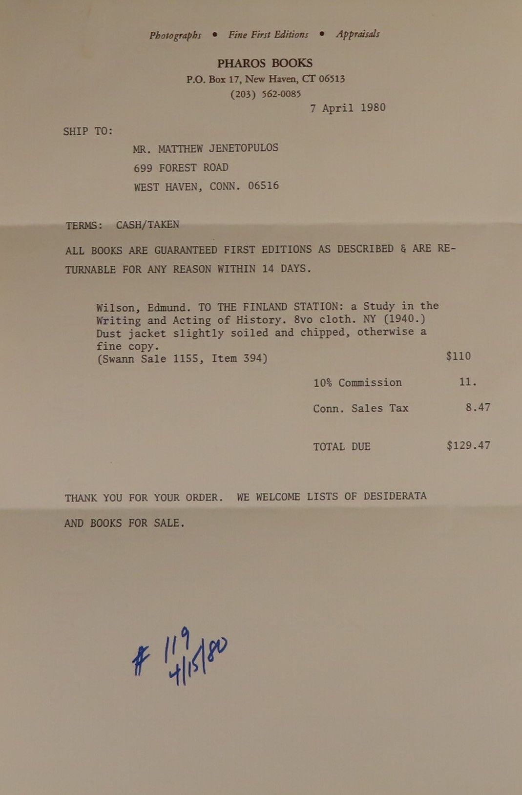 To the Finland Station. A Study in the Writing and Acting of History ...