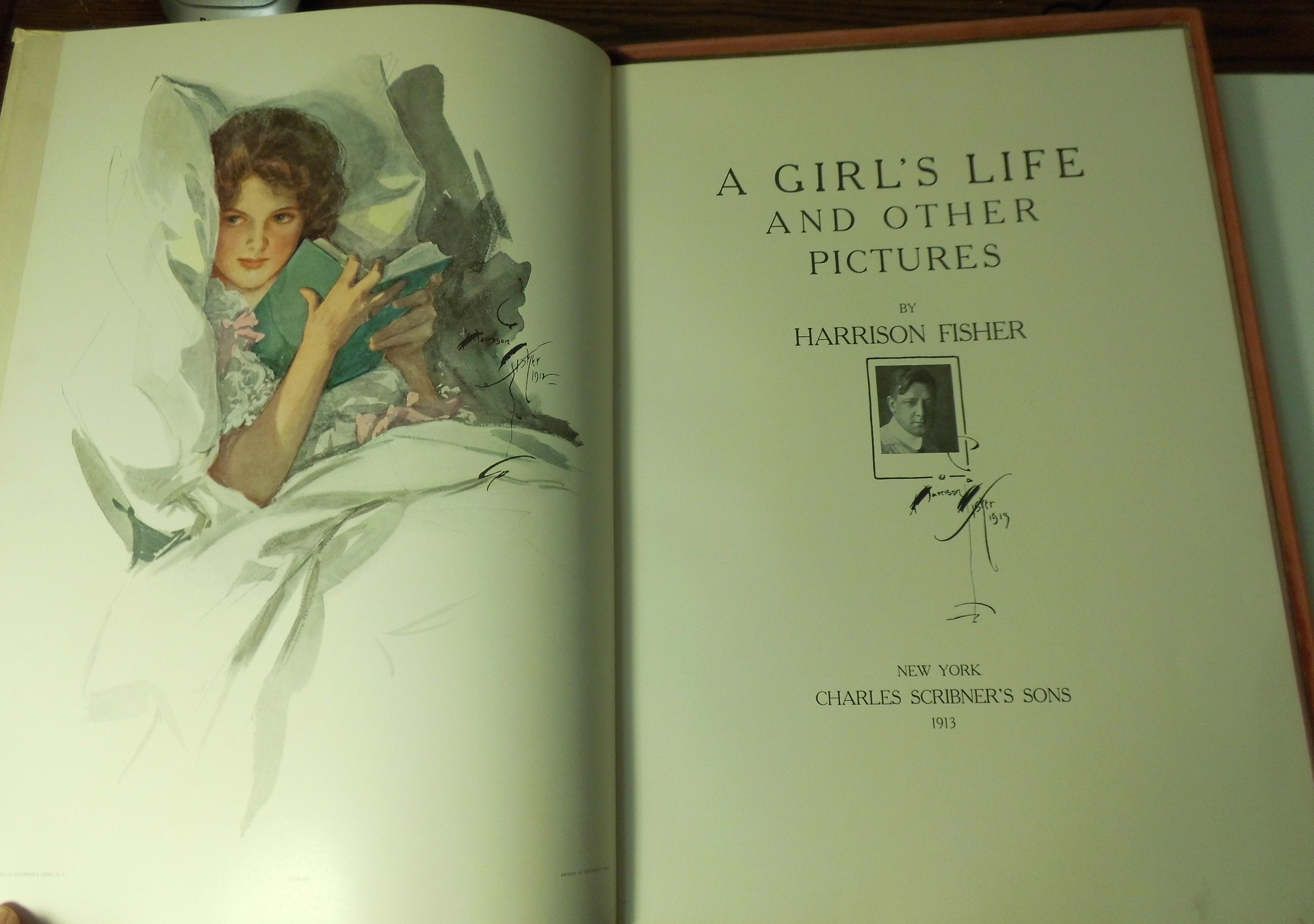 A GIRL'S LIFE And Other Pictures. in the Original Box. by Fisher ...
