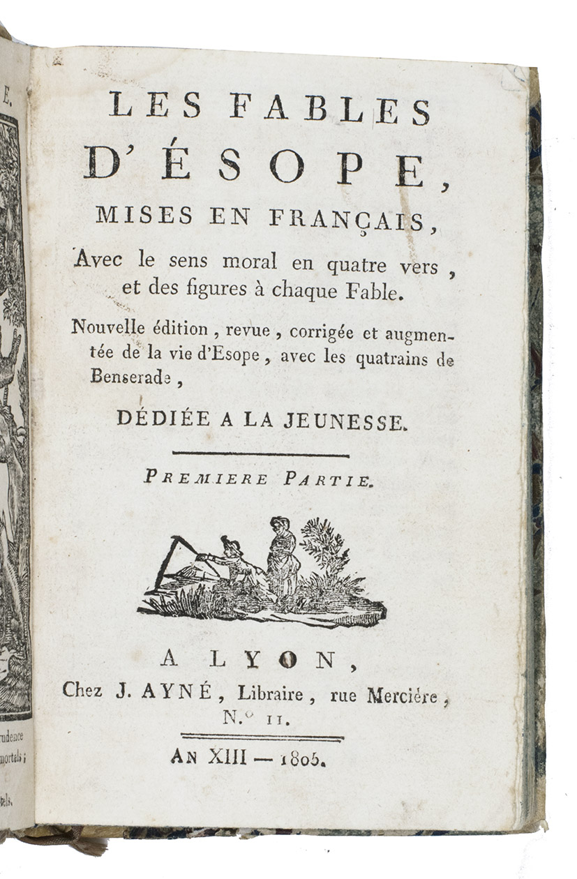Les Fables d Esope, mises en Français, Avec le sens moral en quatre ...
