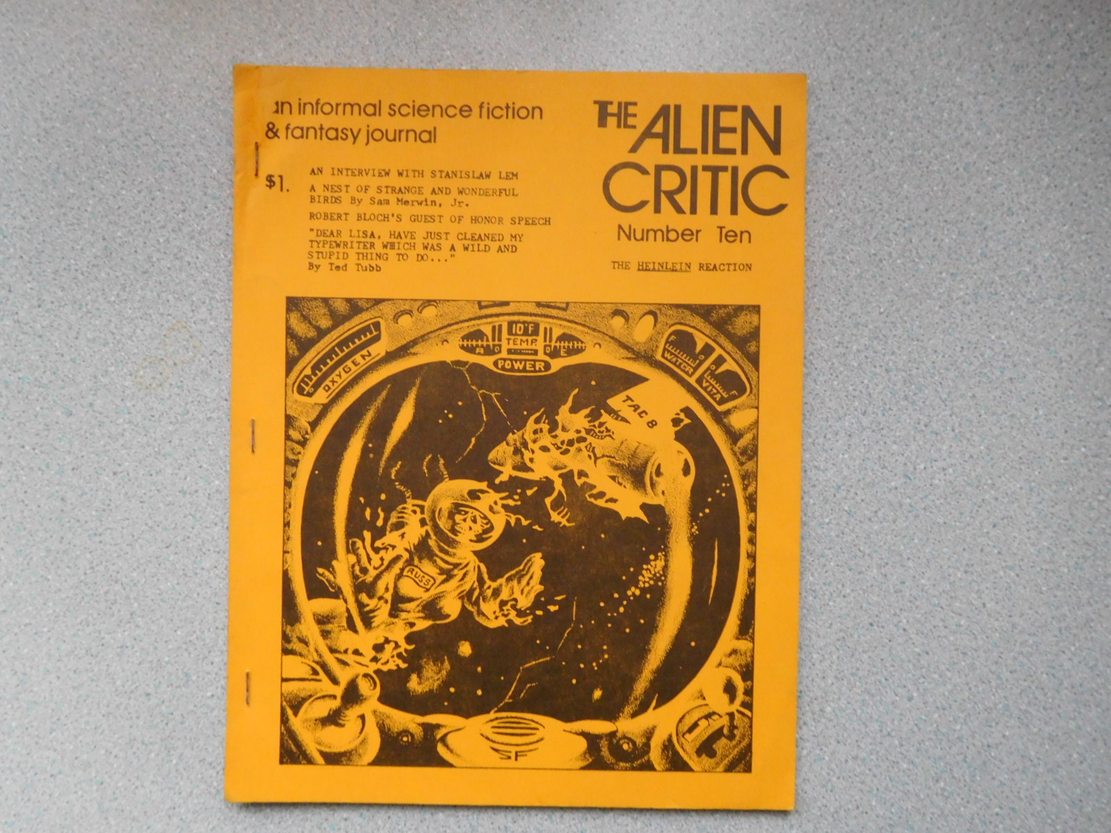 THE ALIEN CRITIC number 10 formerly SCIENCE FICTION REVIEW (August 1974 ...