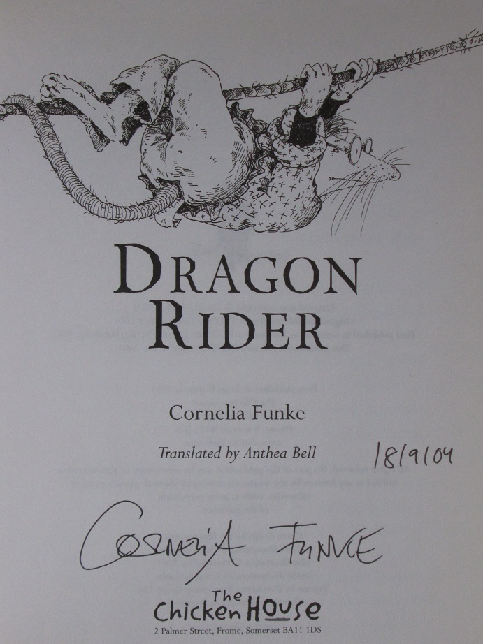 Dragon Rider by Funke, Cornelia: Hardback (2004) First UK Edition ...