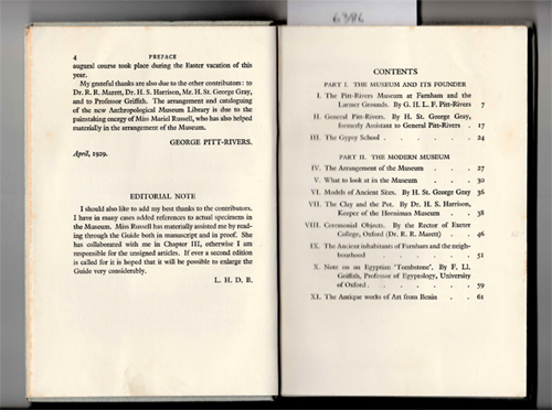 The Pitt-Rivers Museum, General Handbook. by Dudley Buxton, L. H (edits ...