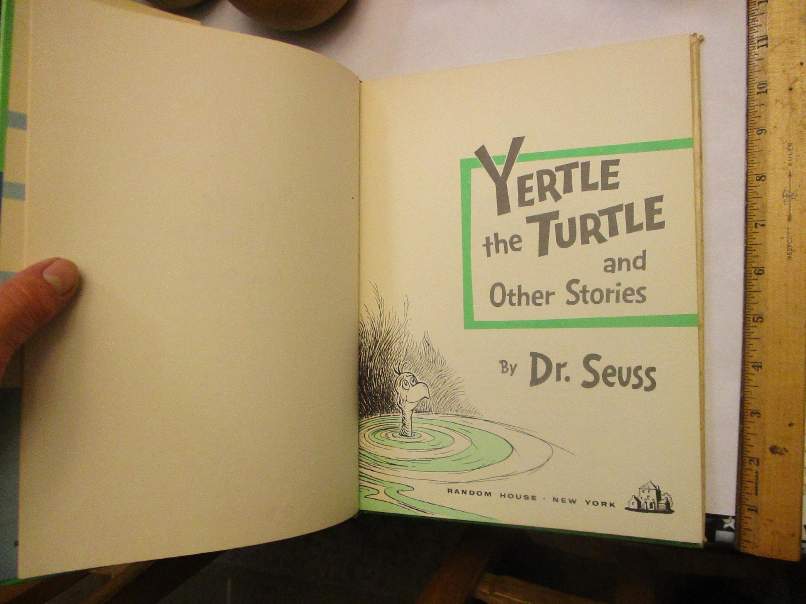 Yertle the Turtle and Other Stories by Dr. Suess: Good Hardcover (1958 ...