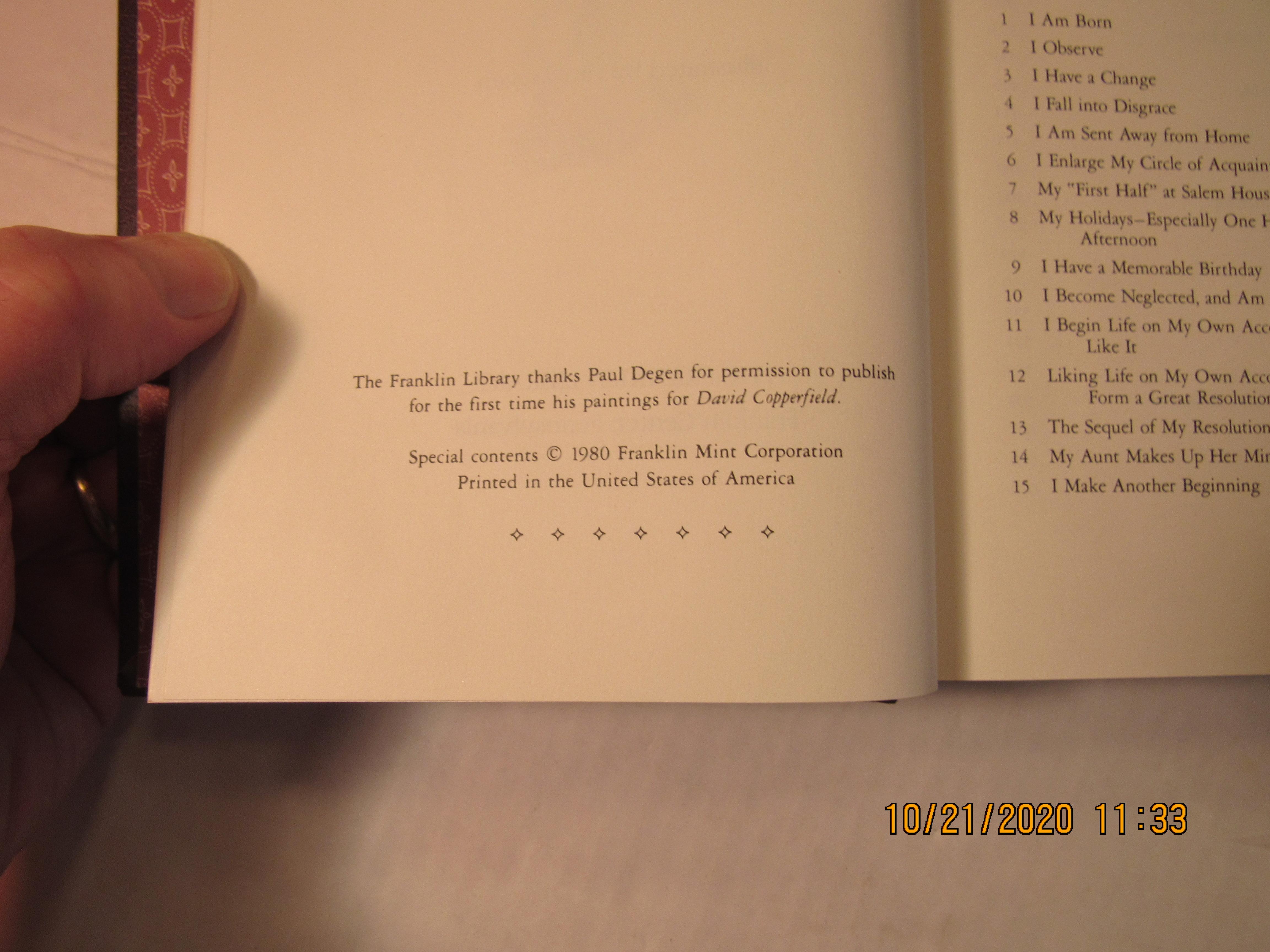 David Copperfield by Charles Dickens: Near Fine Hardcover (1980) 1st ...