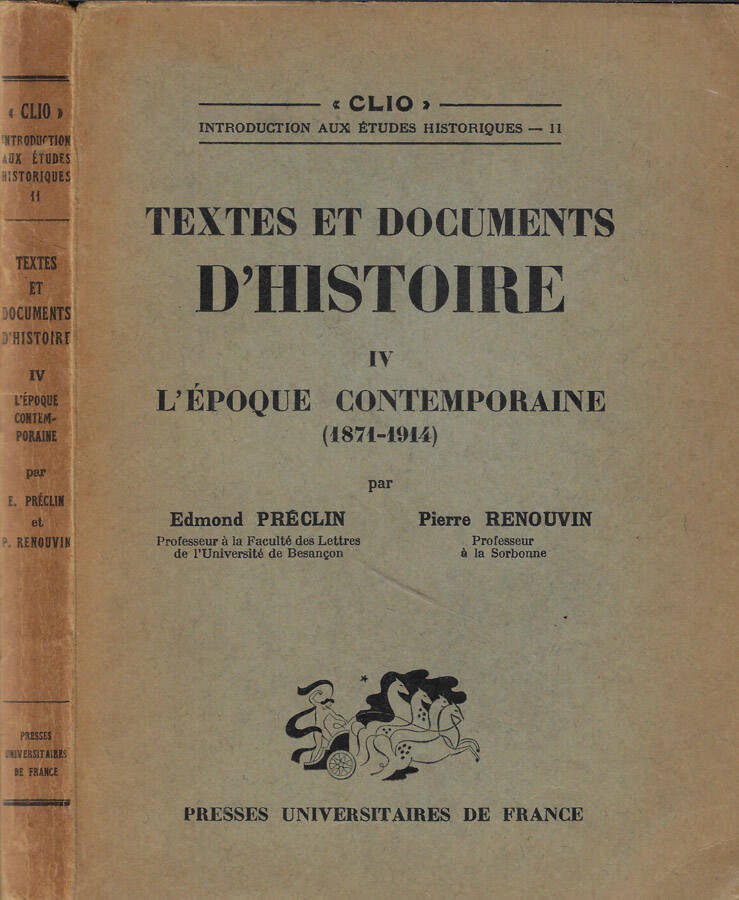 Textes et documents d'histoire Vol. IV: L'epoque contemporaine (1871 ...