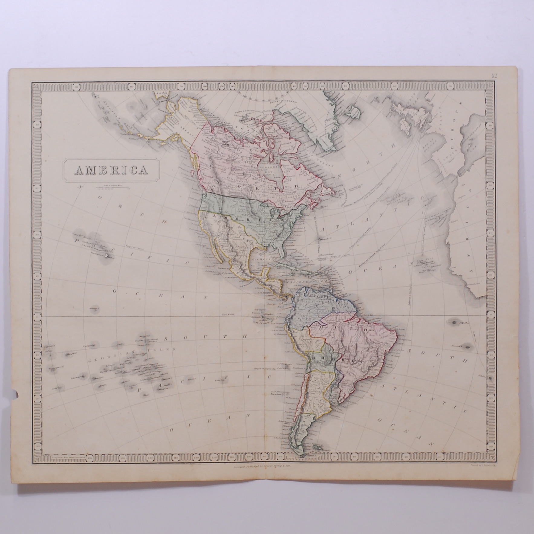 America (North and South): (1851) Map | Quagga Books ABA ; ILAB