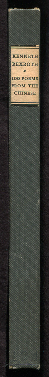 One Hundred Poems From the Chinese by Rexroth, Kenneth: Good Hardcover ...