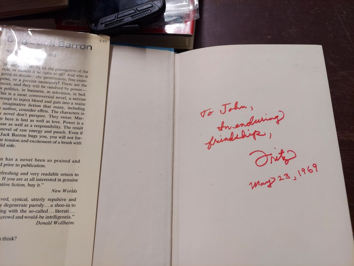 Bug Jack Barron (association Copy Signed by Fritz Leiber) by Spinrad ...