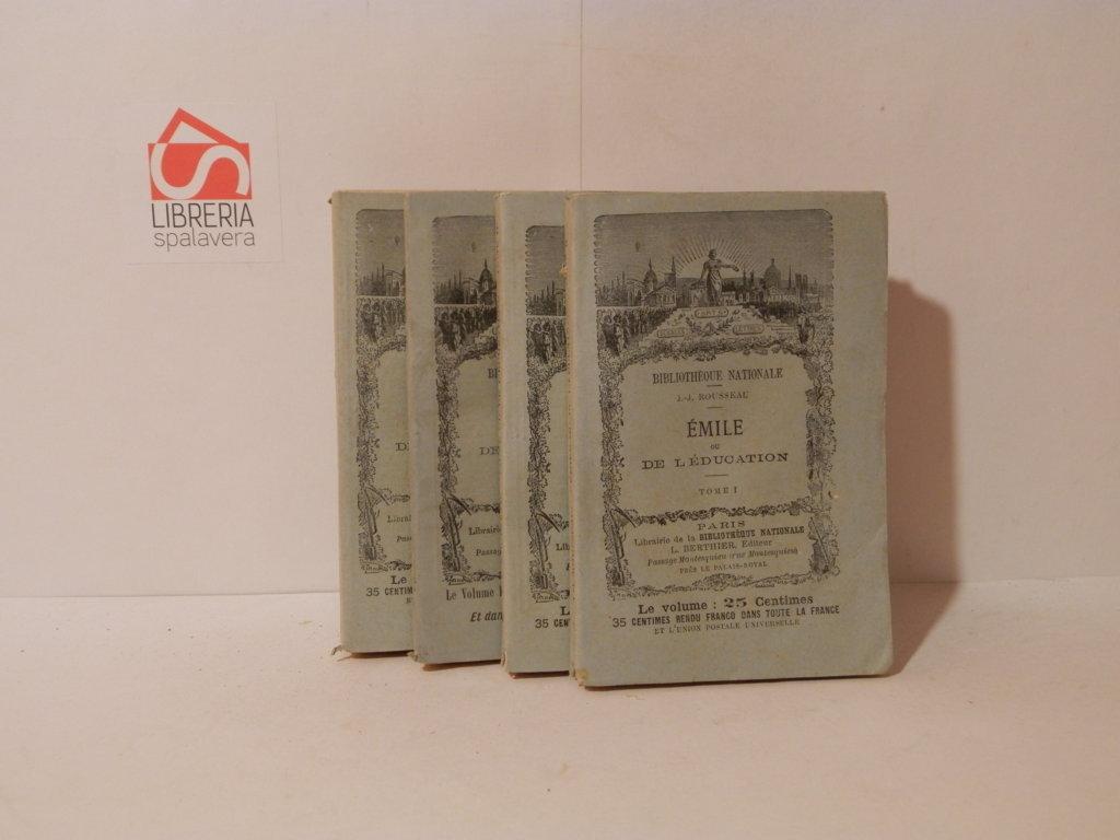 Emile ou de l'education von Rousseau, Jean Jacques: Molto buono (Very ...