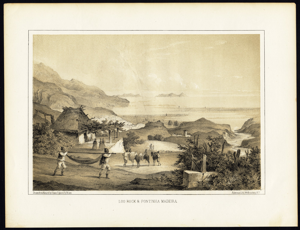 Antique Print-LOO ROCK & PONTINHA MADEIRA-Perry-Heine-Hawks-1856: (1856 ...