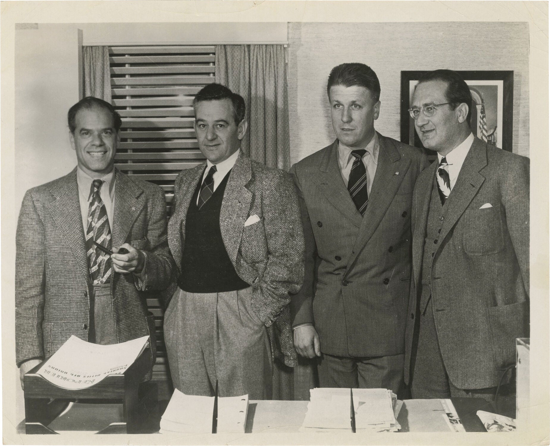 Original press photograph of Frank Capra, William Wyler, George Stevens ...