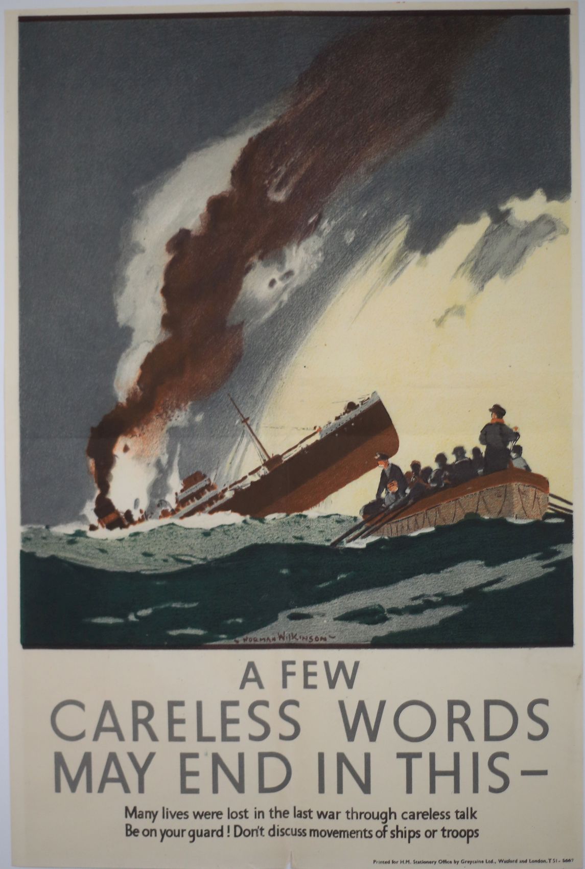A few careless words may end in this. [Farblithographie]. - von ...