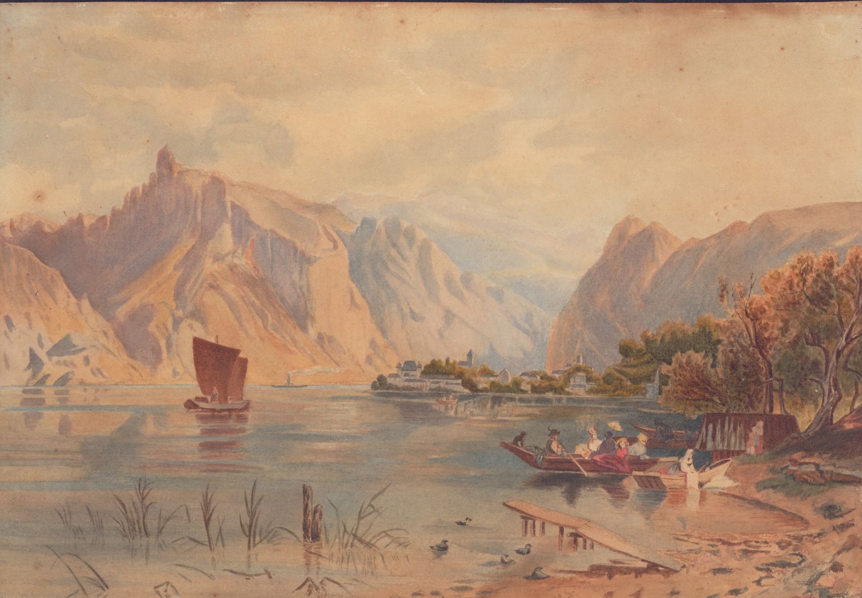 [Oberitalienischer See]. - by Hartlaub, Carl: Signed by Author(s) Art ...