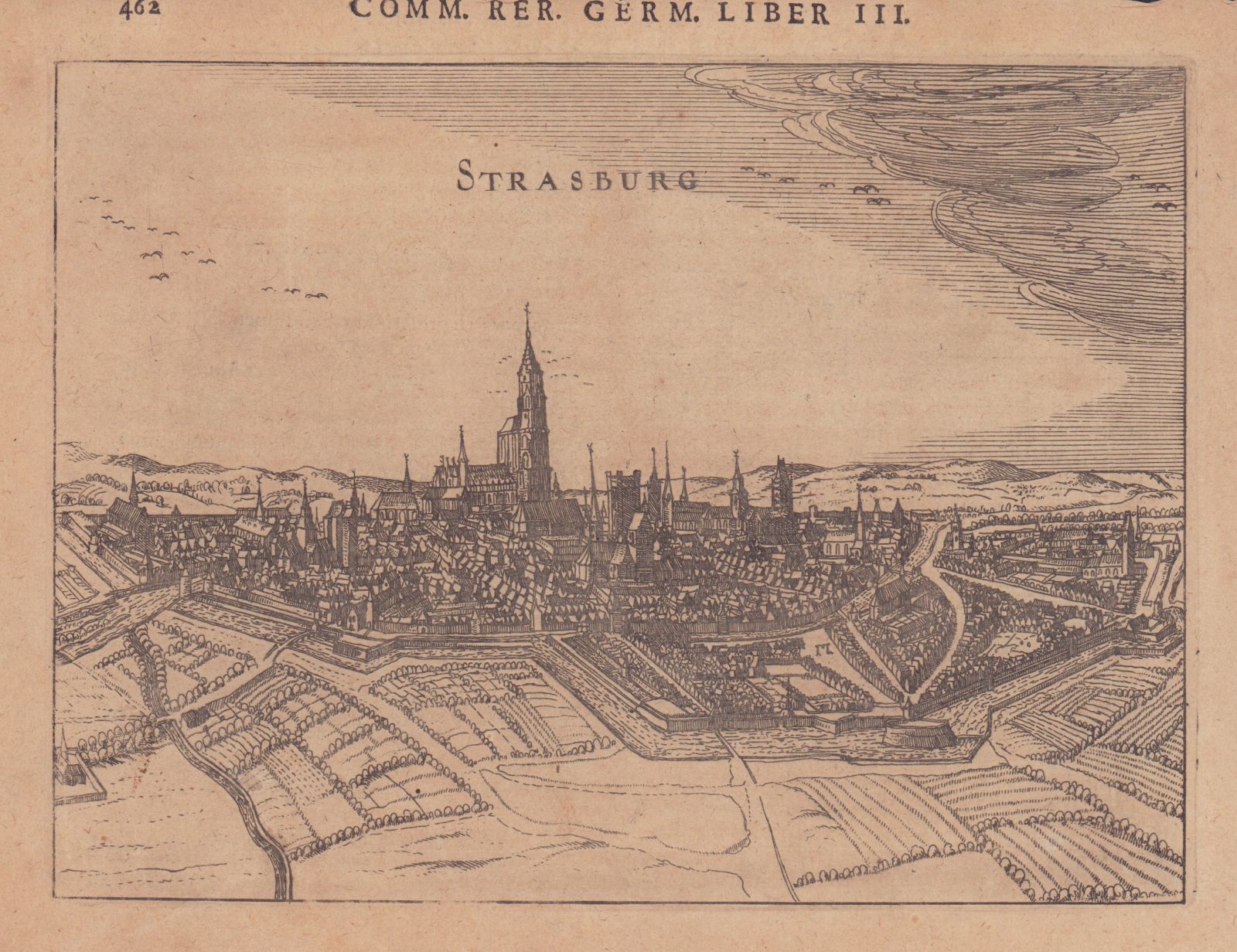 Strasburg. - [Straßburg, Strasbourg]. - by Bertius, Petrus: (1630) Art ...