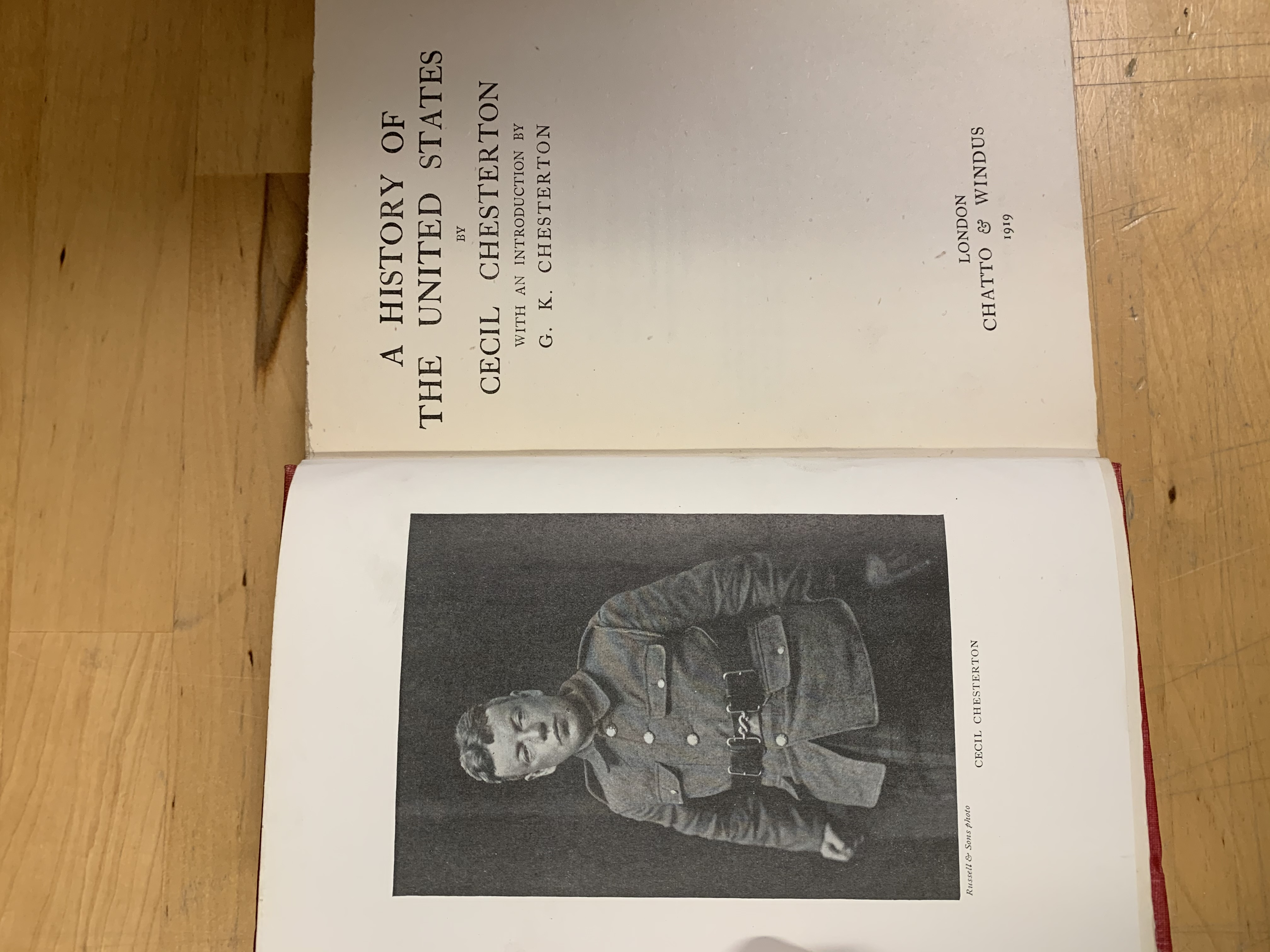 A History of United States by Chesterton, Cecil (introduction by G. K ...