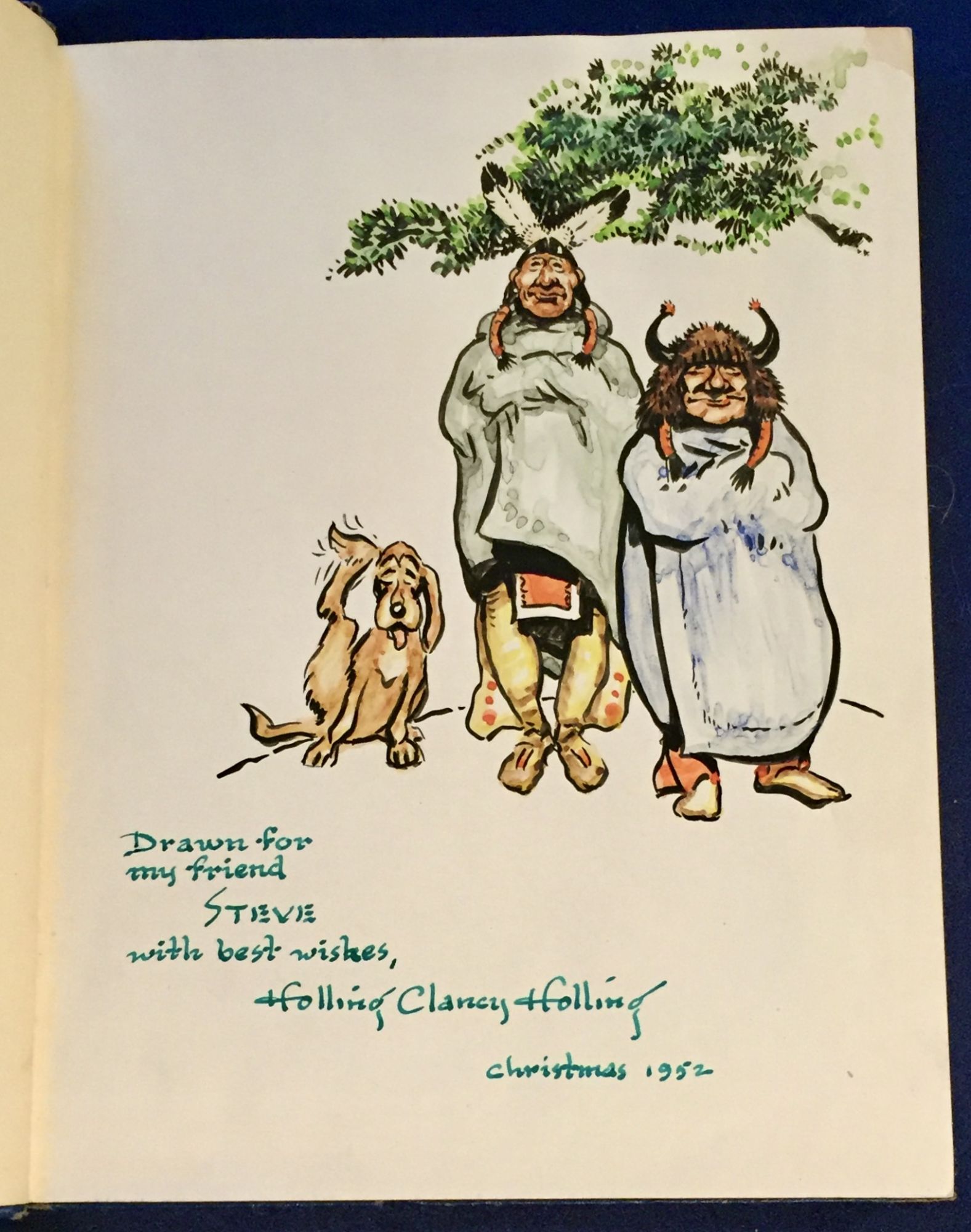 THE BOOK OF INDIANS; Illustrated by H. C. and Lucille Holling by ...