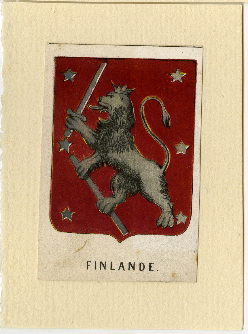 Antique Print-HERALDRY-COAT OF ARMS-FINLAND-Anonymous-Ca. 1865: (1865 ...