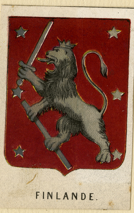 Antique Print-HERALDRY-COAT OF ARMS-FINLAND-Anonymous-Ca. 1865: (1865 ...