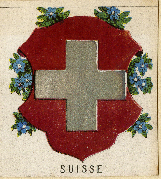 Antique Print-HERALDRY-COAT OF ARMS-SWITZERLAND-Anonymous-Ca. 1865 ...