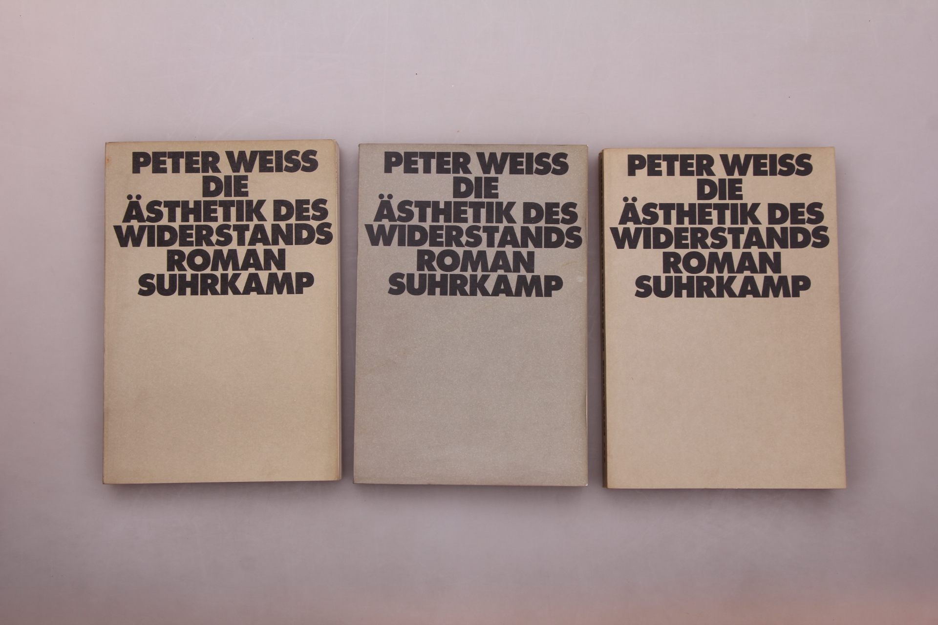 die aesthetik des widerstands von peter weiss - ZVAB