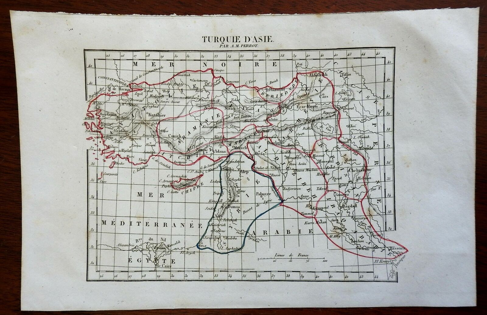 Ottoman Empire Eastern Portion Anatolia Syria Armenia 1840 Perrot ...
