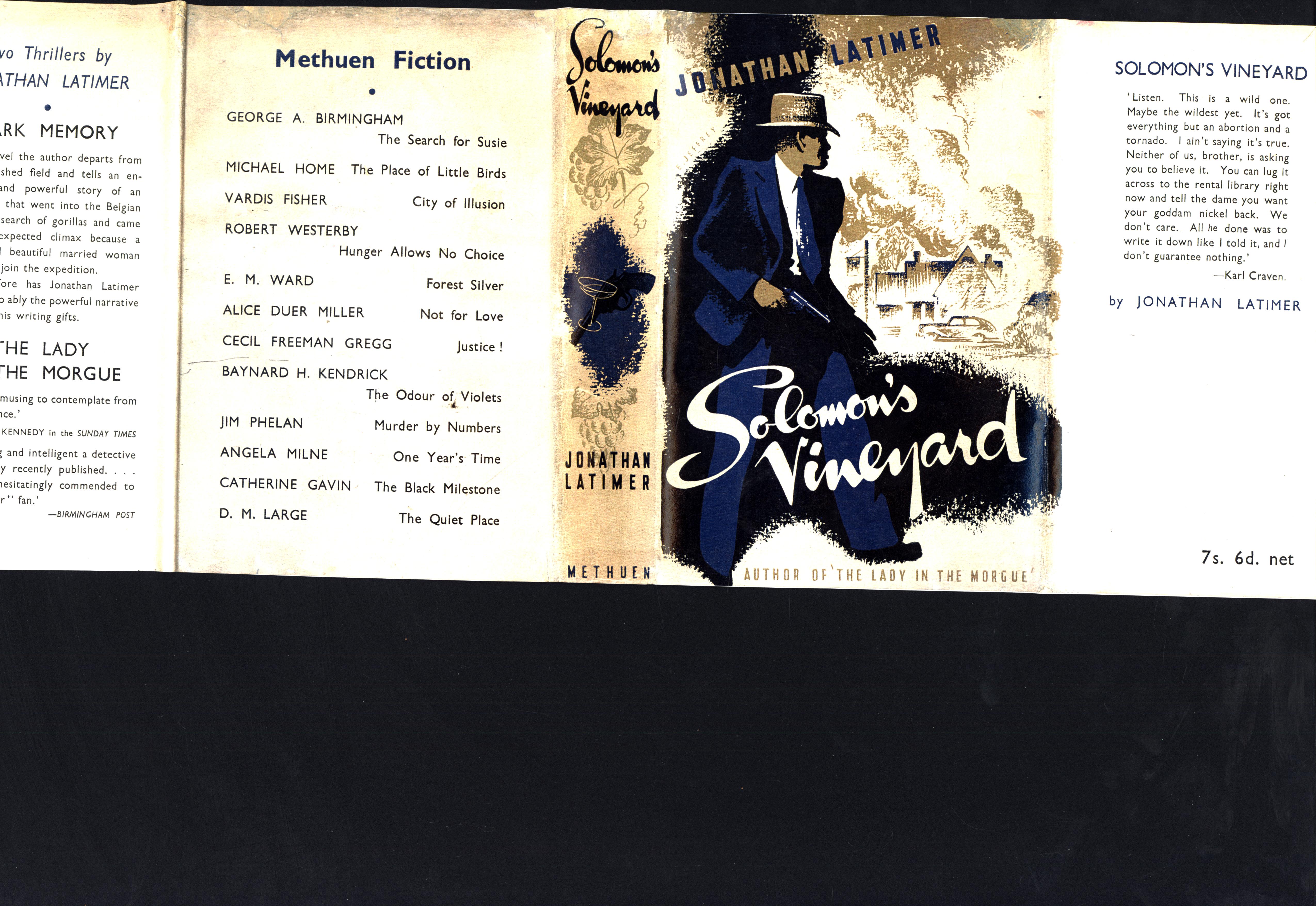 Solomon's Vineyard (AUTHENTIC FIRST HARDCOVER PRINTING OF THE HARD-TO ...