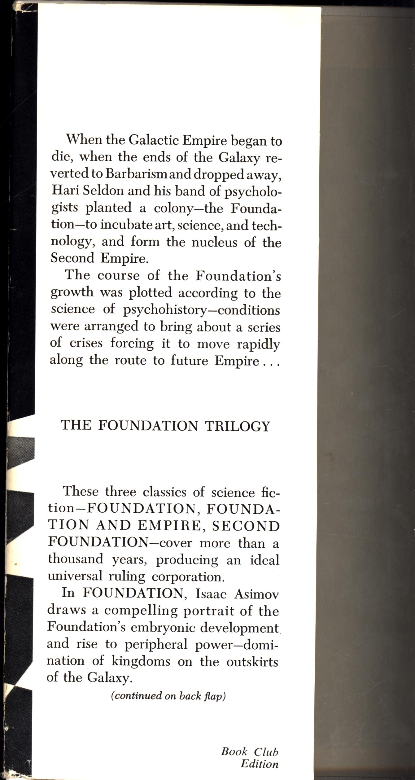 The Foundation Trilogy / Foundation, Foundation and Empire, & Second ...