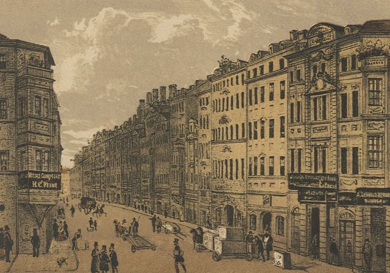 Leipzig, Katharinenstraße - Romanushaus, Adolph Wilhelm Werl, Leipzig ...