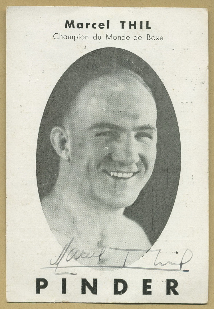 Marcel Thil (1904-1968) - Rare signed photo by Marcel Thil (1904-1968) - French boxer and ...
